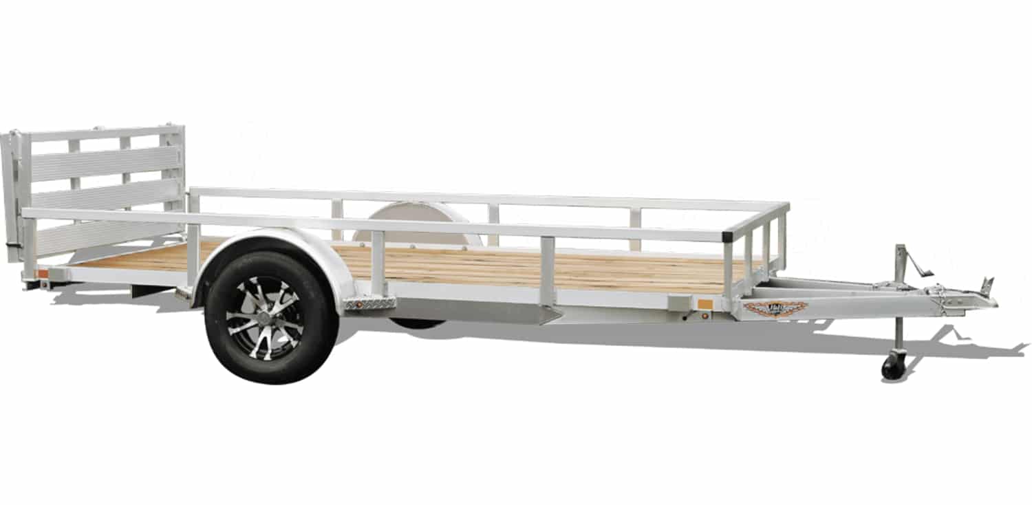 Aluminum Single Axle Rail Side Utility Trailer | I39 Supply