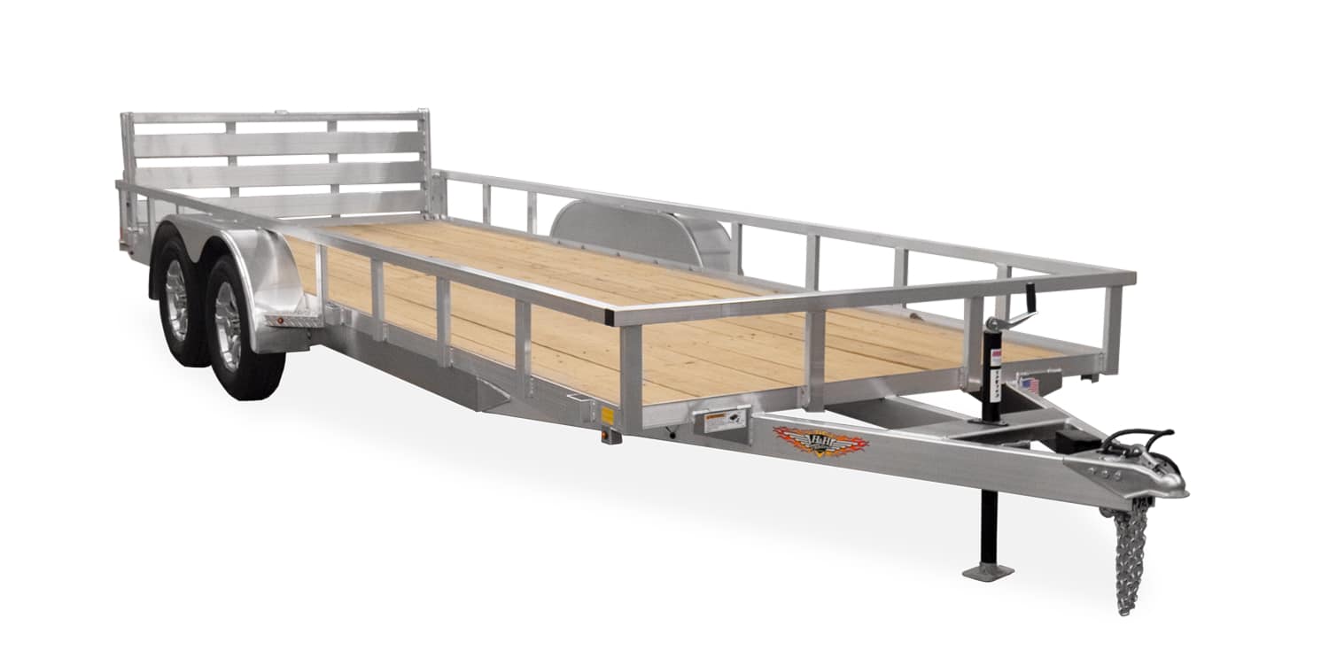 Aluminum Tandem Axle 7K Rail Side Trailer | I39 Supply